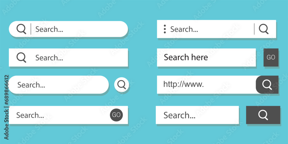 High resolution transparent Google search bar vector illustration ...