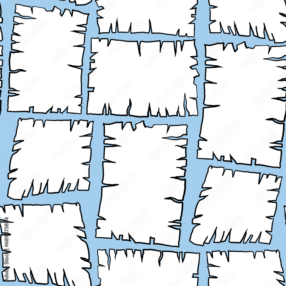 seamless pattern with old white paper in vector in flat cartoon.sheet ...