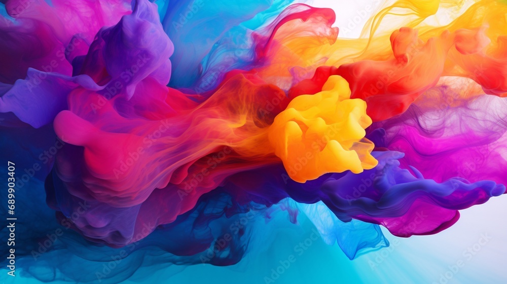 A burst of vibrant colors, like a painter's dreams come to life ...