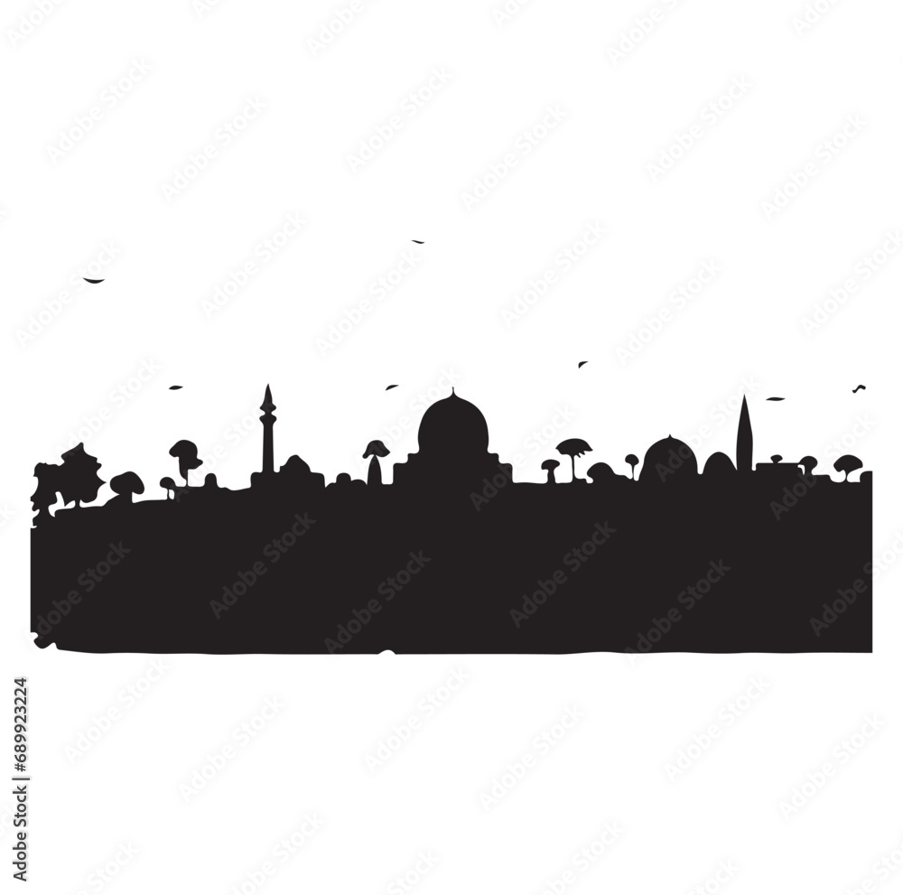 Palestine al Aqsa mosque, compound in the city of "Jerusalem" or "al ...