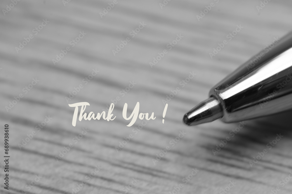 THANK YOU is an expression of gratitude or appreciation that is ...