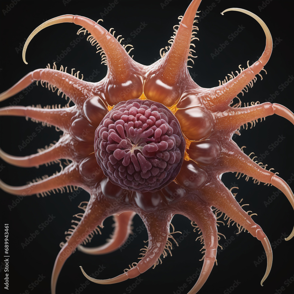 Roundworm parasites in the human intestine. Ascariasis. Diseases of the ...