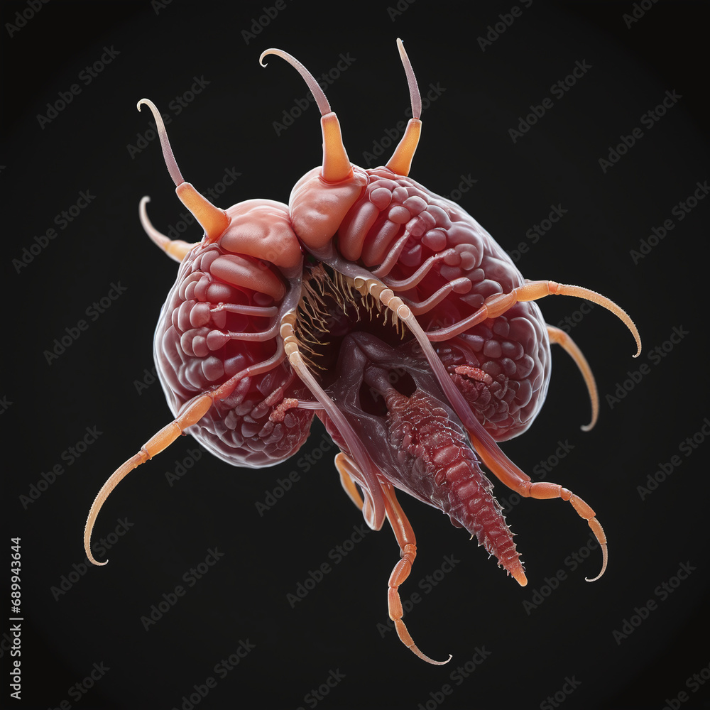 Roundworm parasites in the human intestine. Ascariasis. Diseases of the ...