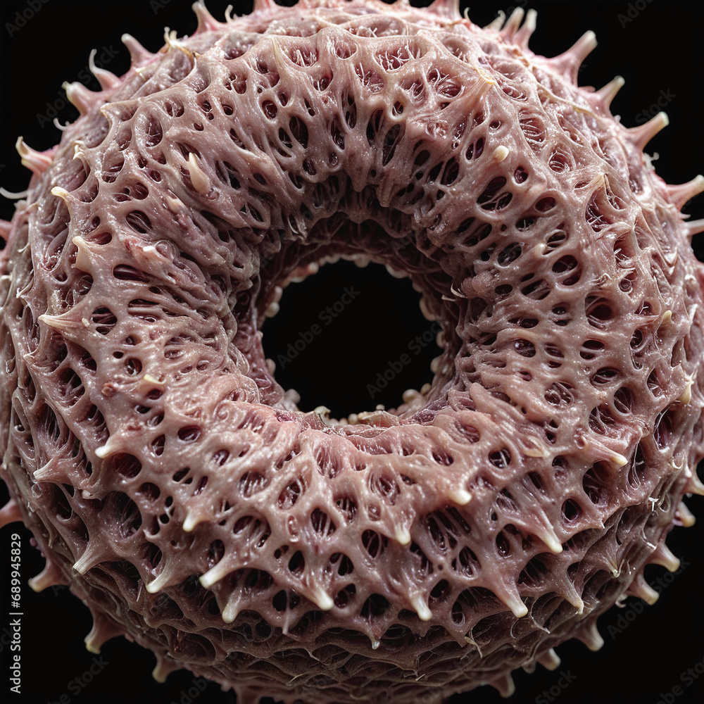 microbiology of microba protozoa, 3D render and micro photography Stock ...