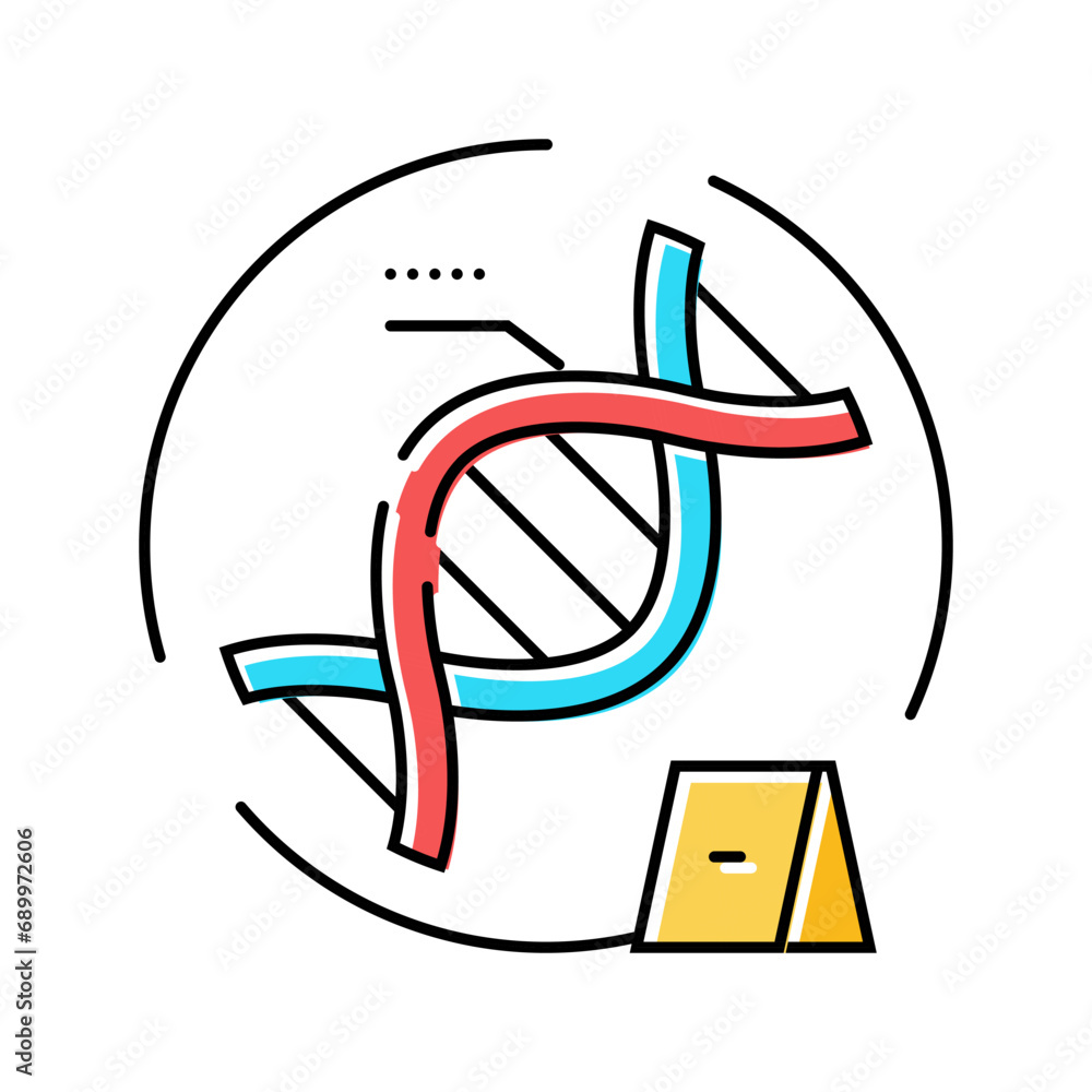forensic evidence crime color icon vector. forensic evidence crime sign ...