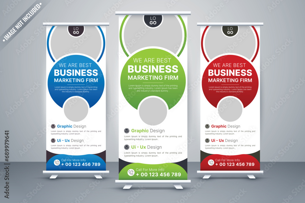 Corporate Roll Up Banner For Business, Modern And Creative X Banner ...