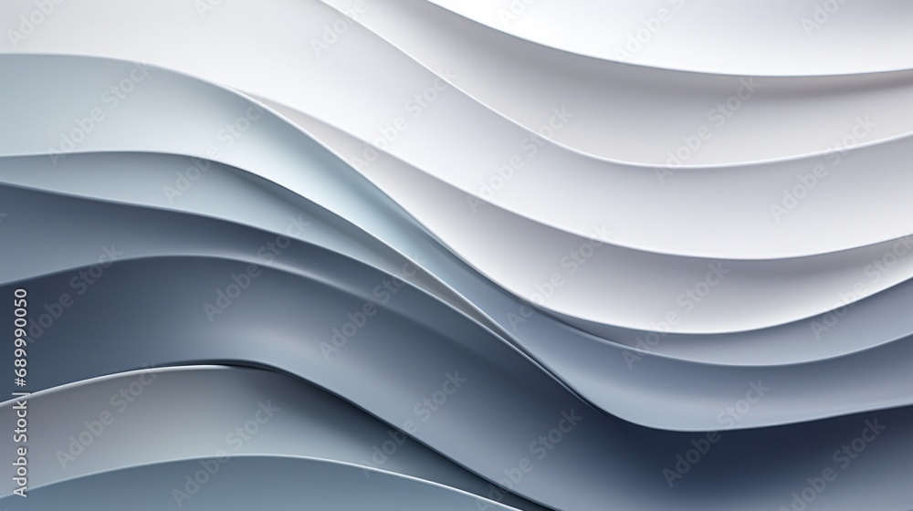 Soft gray gradients create a delicate 3D play on the epoxy wall ...