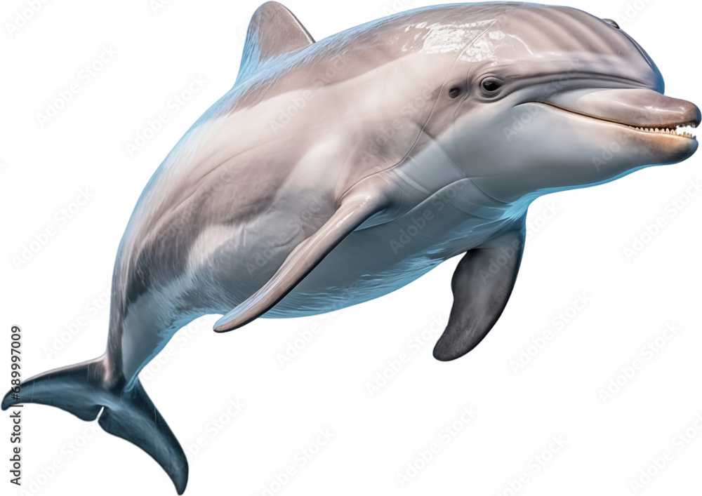 Picture of a dolphin isolated on transparent background, png Stock ...