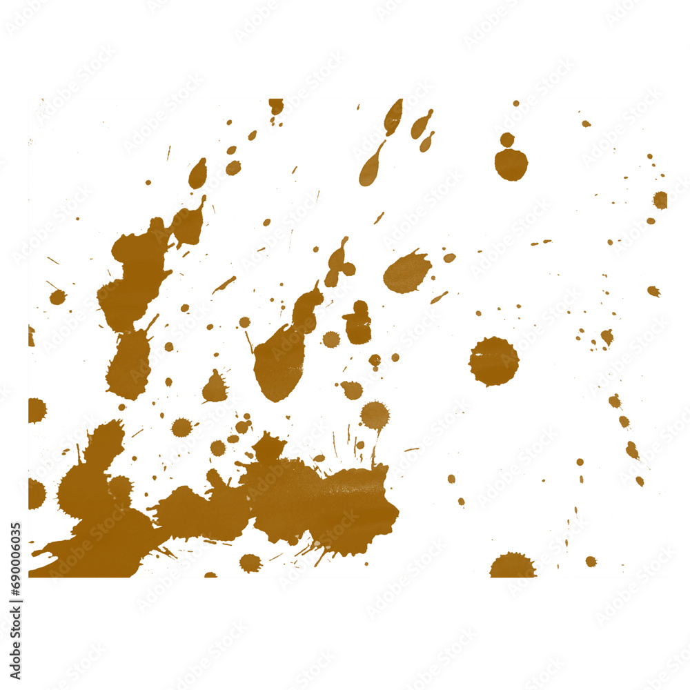 Coffee, chocolate, liquid stains isolated on transparent background ...