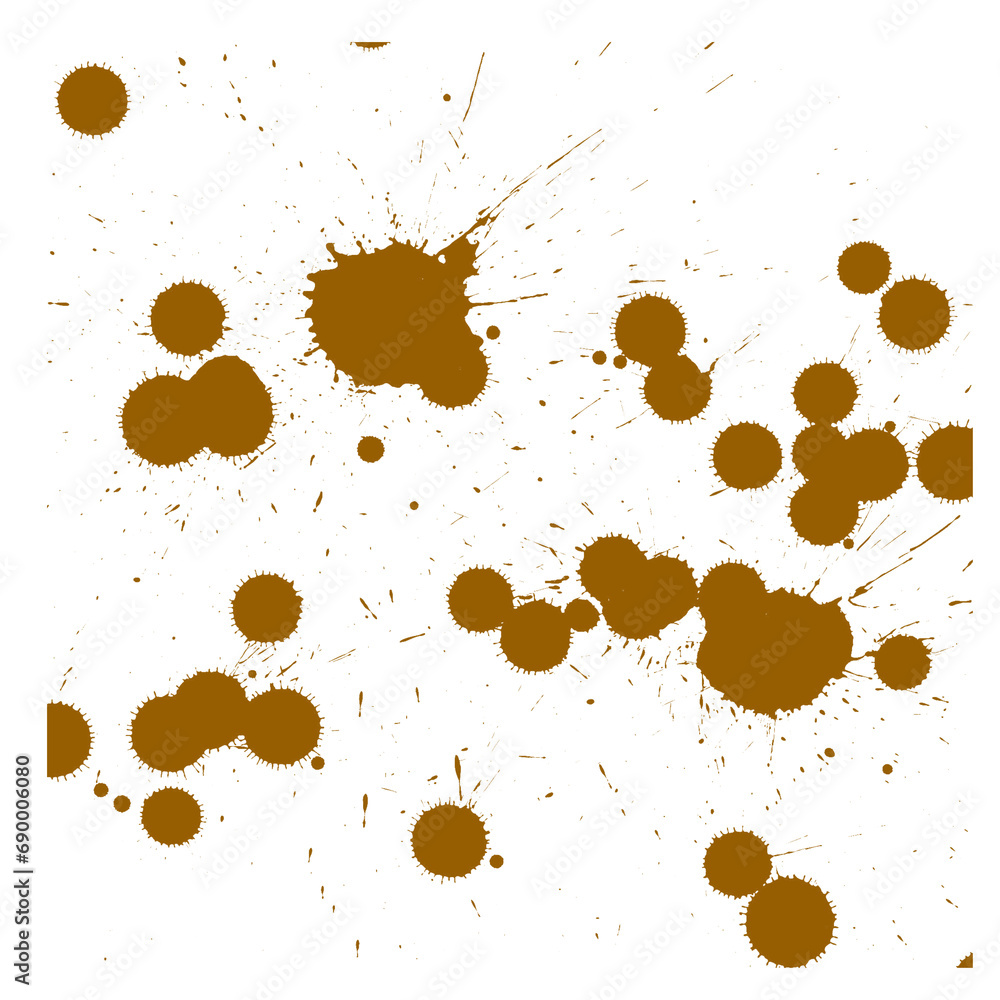 Coffee, chocolate, liquid stains isolated on transparent background ...