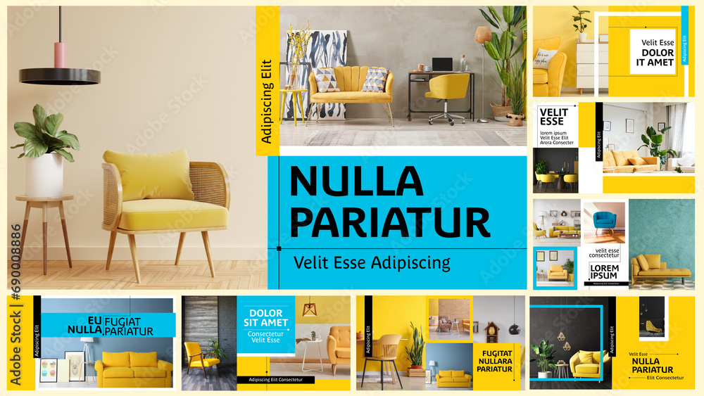 Modern Corporate Text Slides Stock Template | Adobe Stock