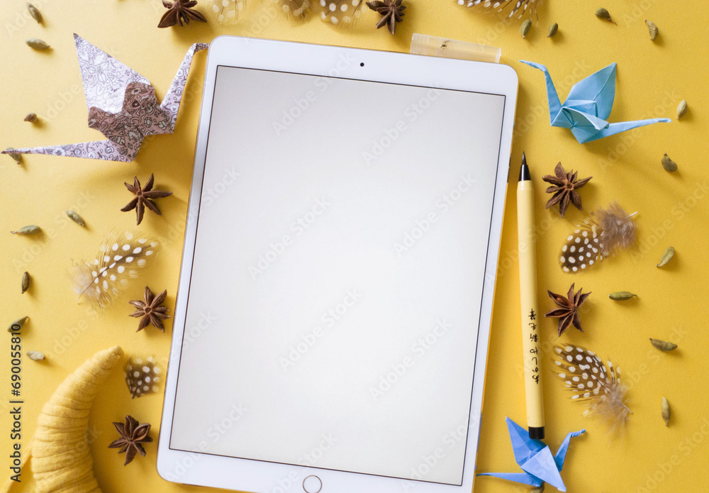 Creative Tablet Mockup Scene Stock Template | Adobe Stock