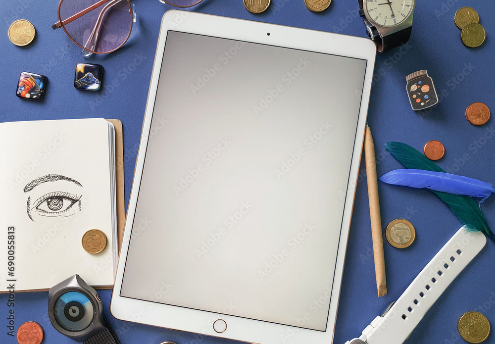 Creative Tablet Mockup Scene Stock Template | Adobe Stock
