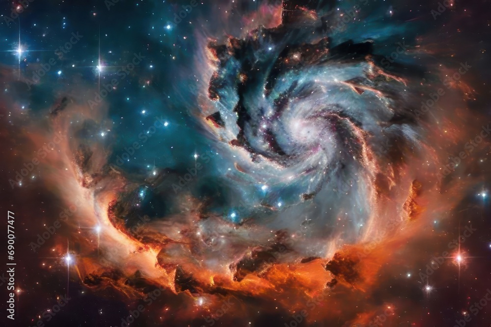 Space, stars desktop wallpaper screensaver Stock Photo | Adobe Stock