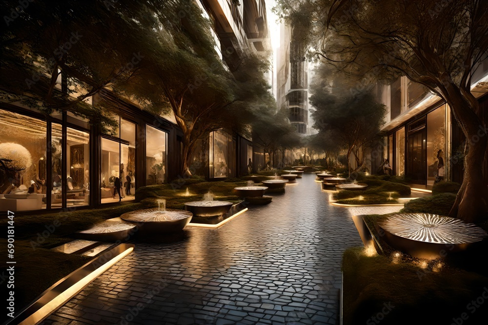 barber and gym shop interior design decorated and fully furnished ...