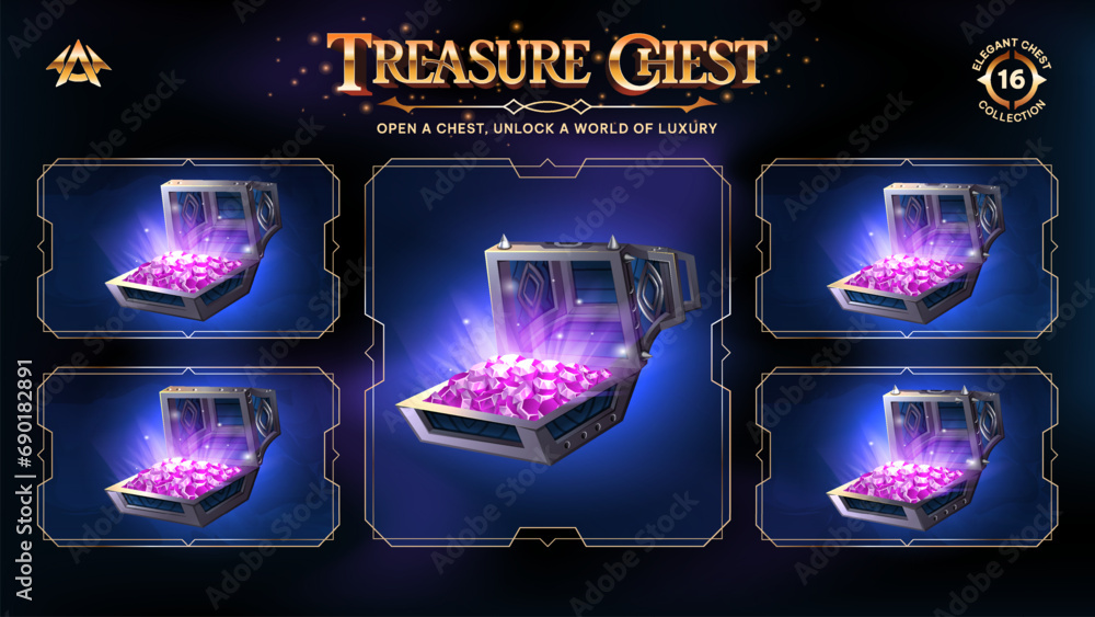 Open Treasure Chests Collection With Pink Diamonds -Unveiling a Realm ...
