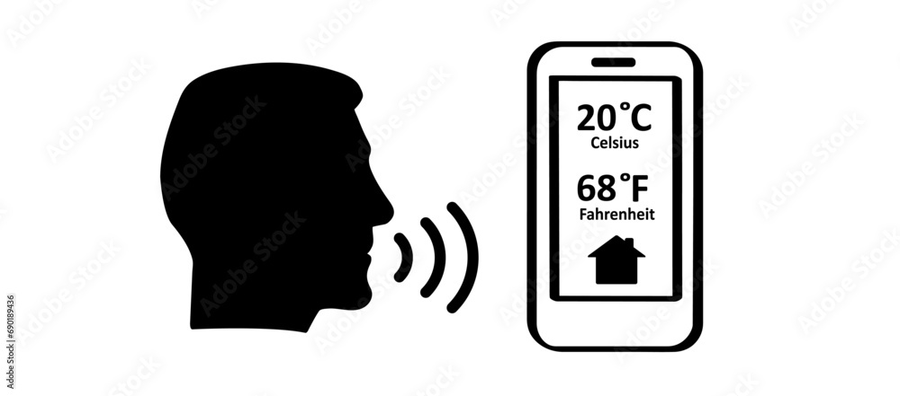 Controlling home heating temperature with a smart phone to home ...