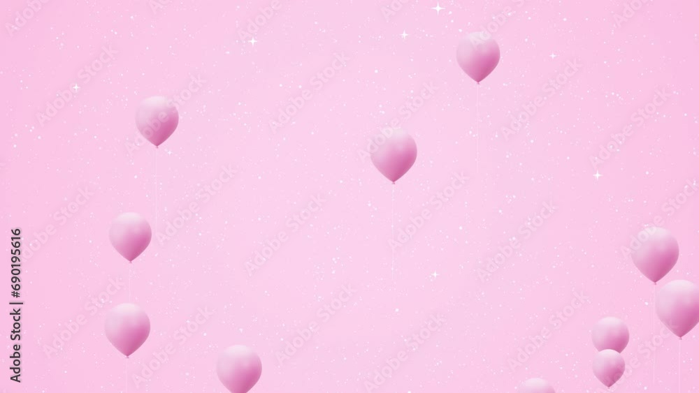 Light pink background with glitter cute pastel pink star particles ...