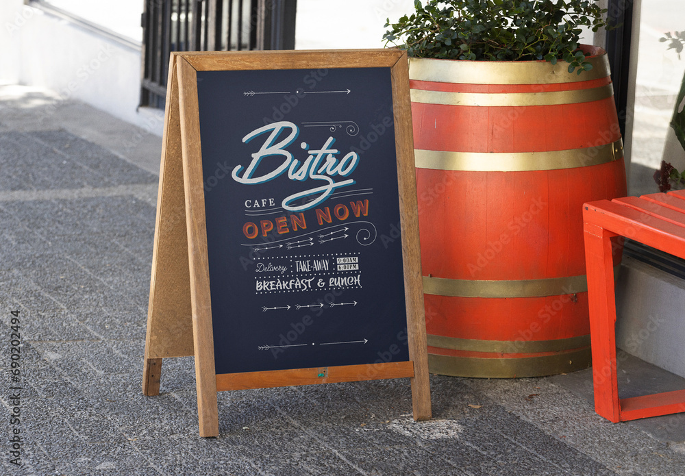 Chalkboard Sign Mockup Stock Template | Adobe Stock