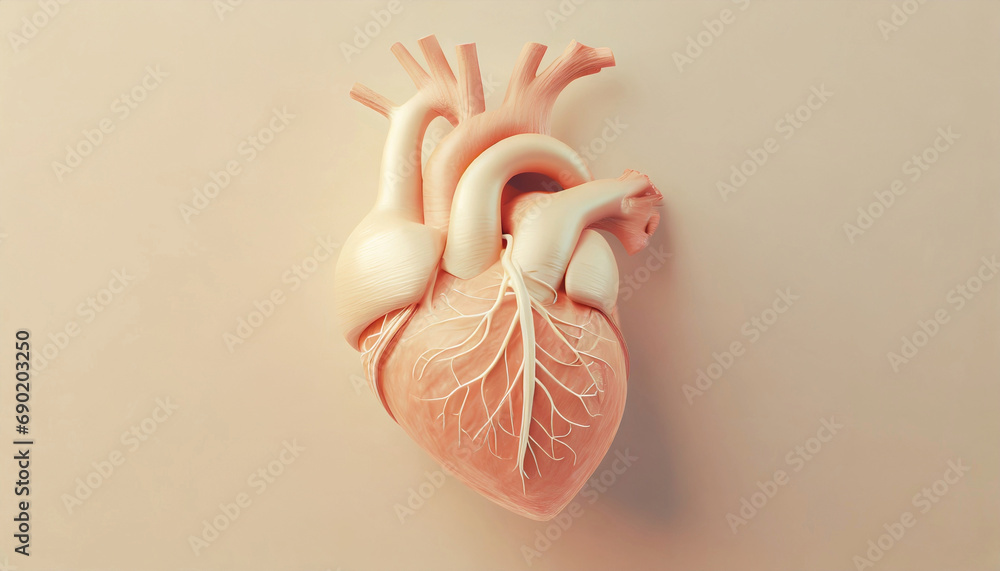 Visual Heart Anatomy to the Human Cardiovascular System. Generative AI ...