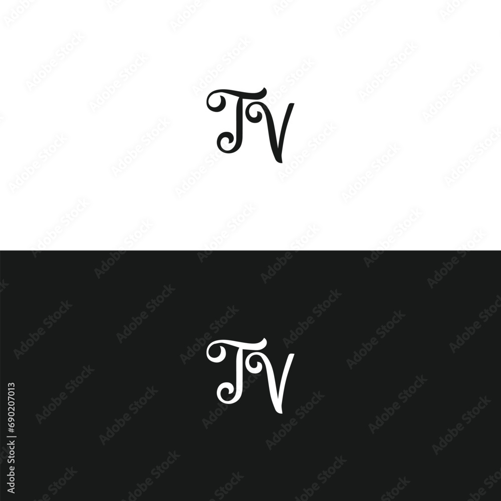 TV logo. T V design. White TV letter. TV, T V letter logo design ...