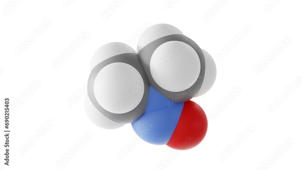 n-nitrosodimethylamine molecule, dimethylnitrosamine, molecular ...