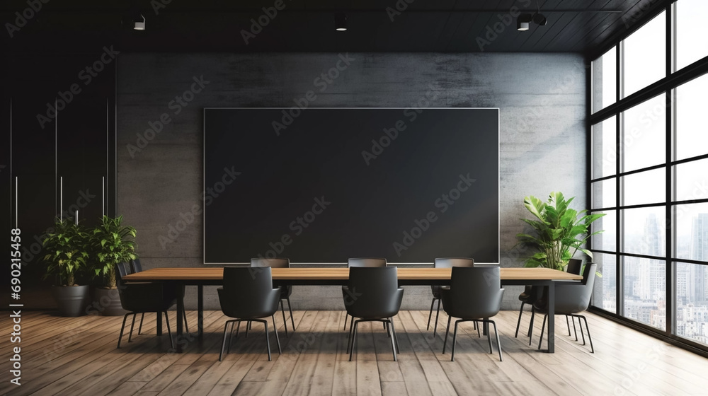 Copy space partition with place for advertising poster or logo in ...