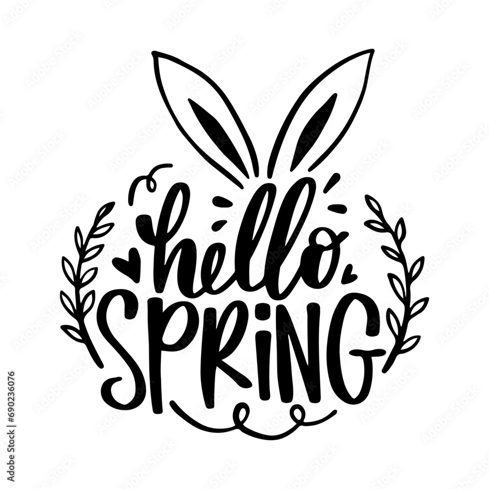 Spring Lettering Quotes and Phrases For Printable Posters, Cards, Tote ...