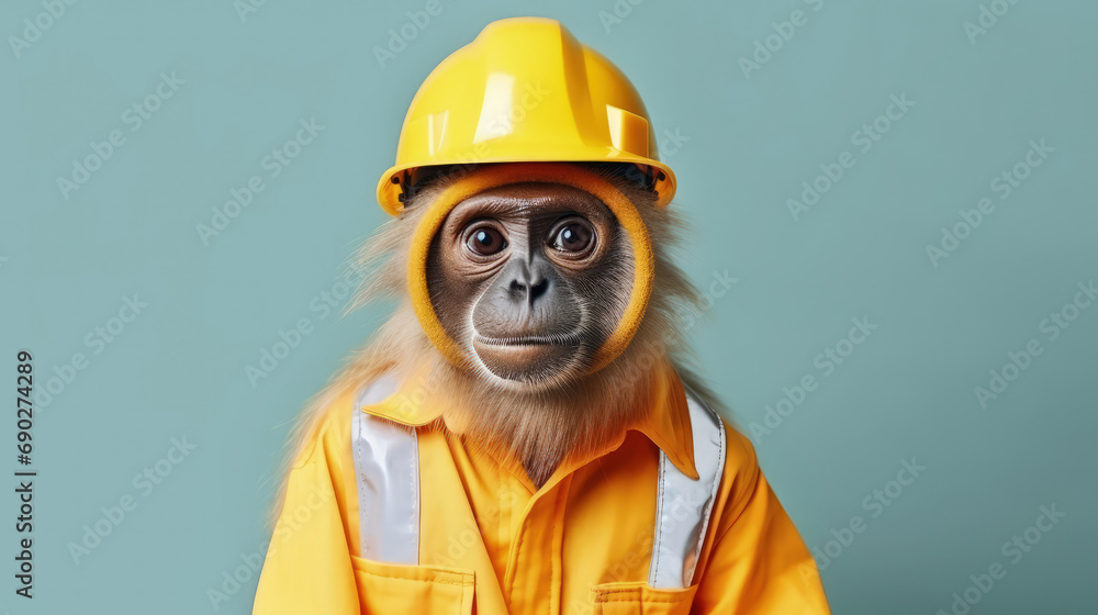 Constructive Critters: Animals in Construction Worker Outfits for ...