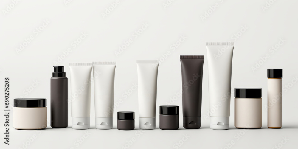 skincare serum bodycrean healthy skin product packaging template mockup ...