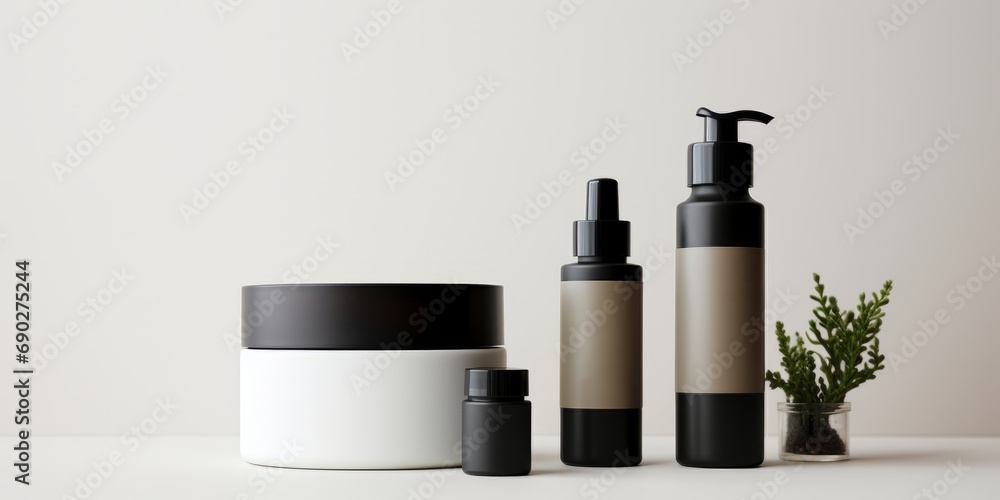 skincare serum bodycrean healthy skin product packaging template mockup ...