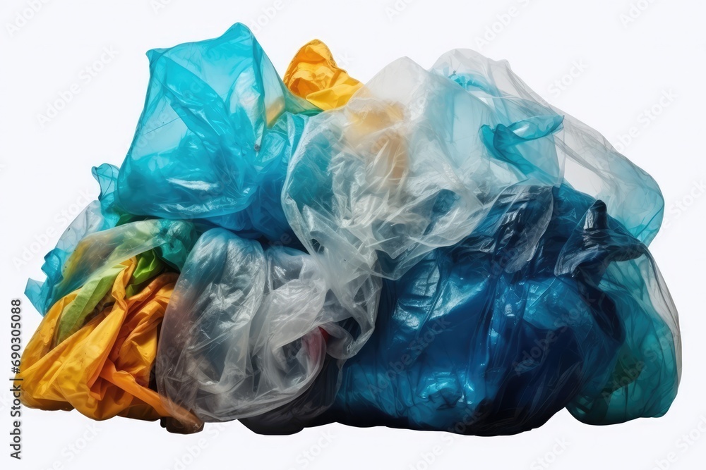 Transparent Background With Plastic Waste Pile For Recycling Stock ...