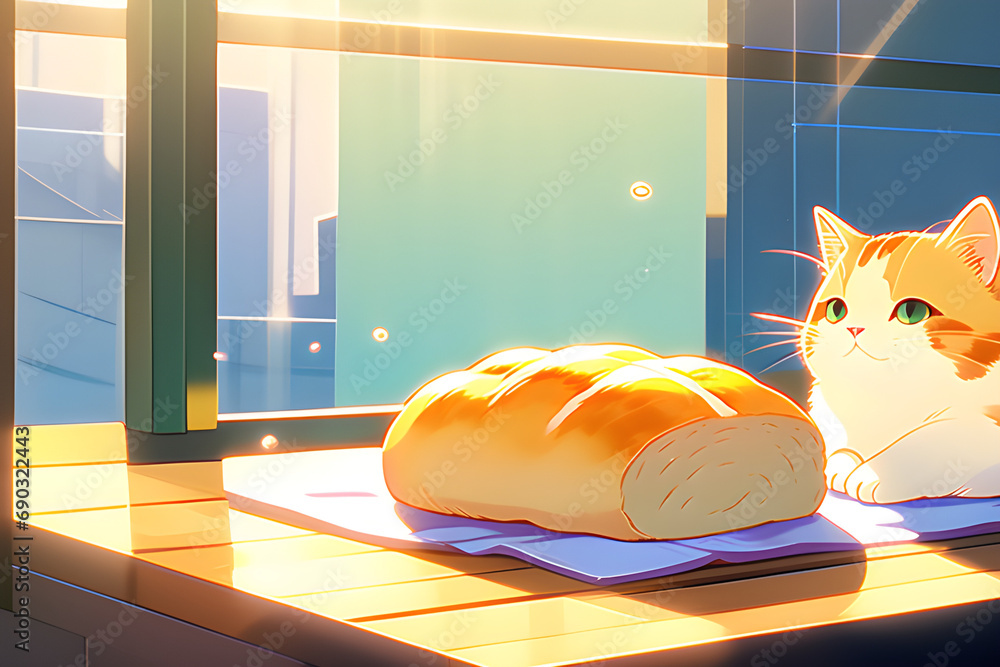 Loaf Pose: When a cat tucks in all its paws under its body, resembling ...