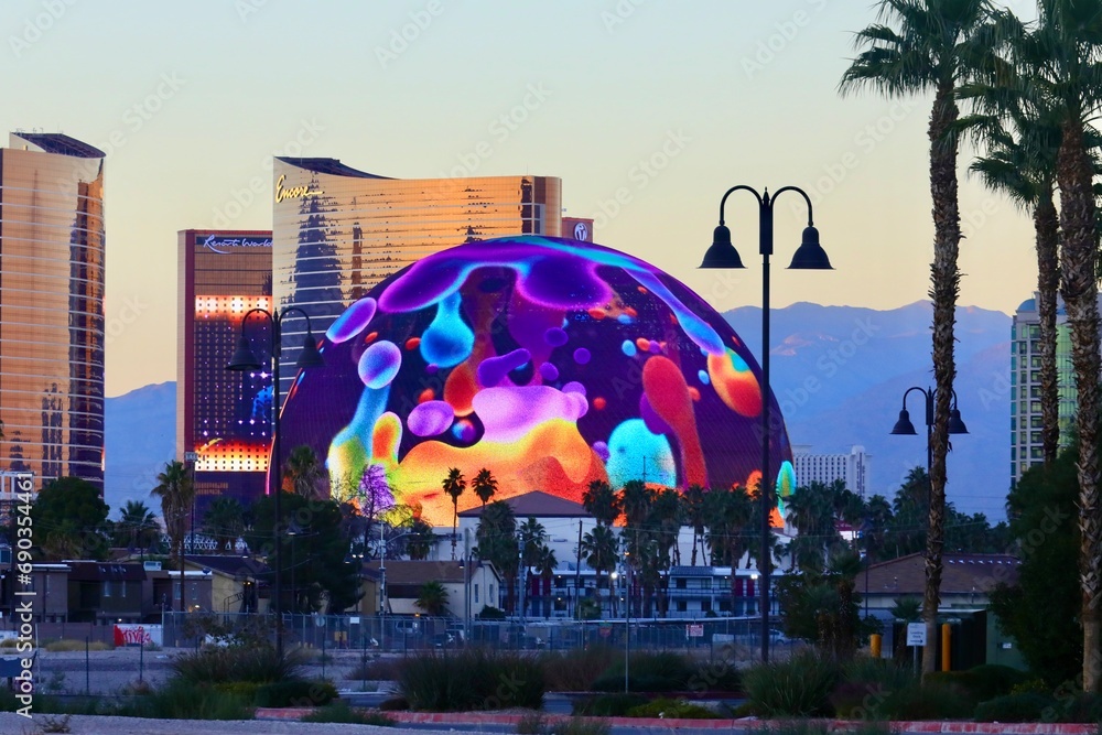 The Sphere in Las Vegas - It’s a 18,000 seat spherical shaped ...