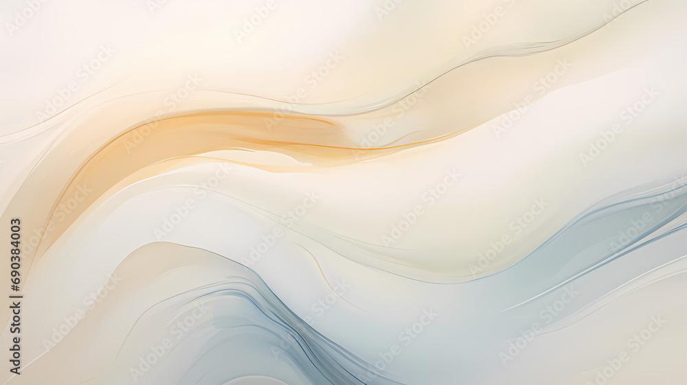 User white abstract art with watercolor paint brush strokes, whisps and ...