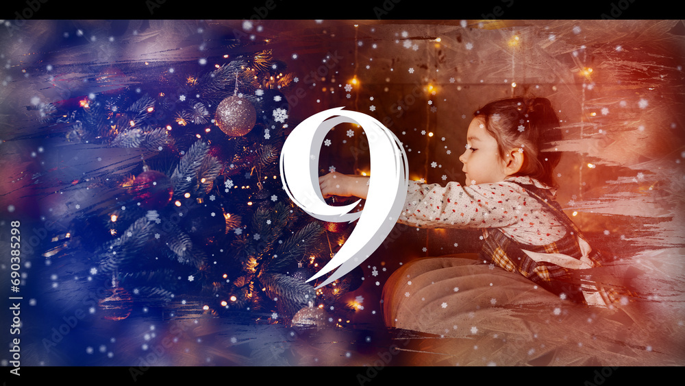 Christmas Countdown Template contains 10 placeholders and 10 editable ...