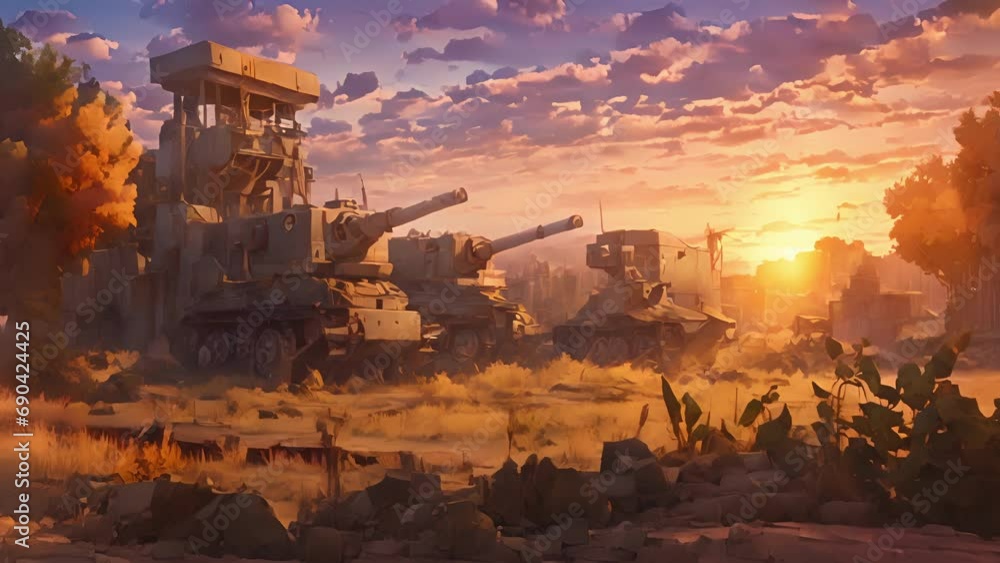 sets, abandoned military base takes eerie aura, rusted tanks decaying ...