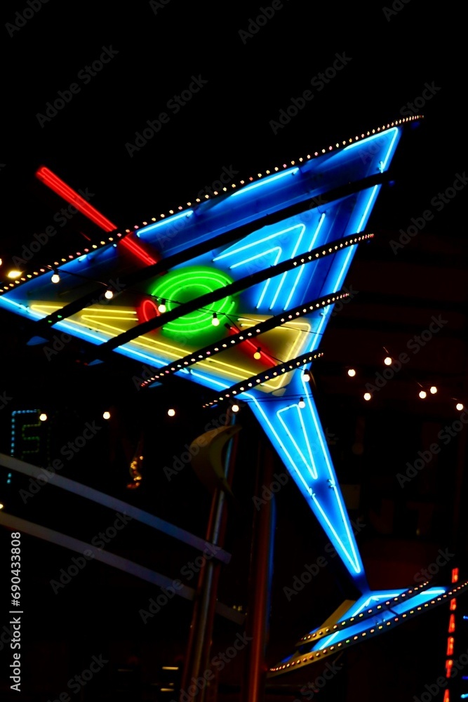 Oscars Martini Glass neon art - the sign has been restored and in on ...