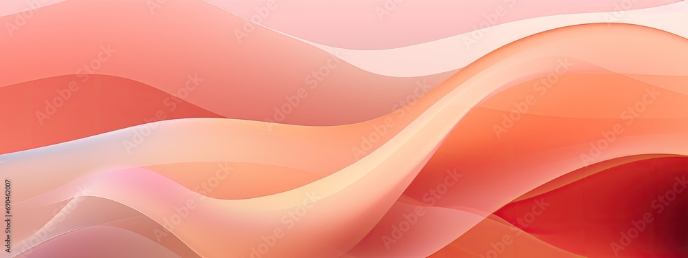 Smooth Peach Fuzz 2024 waves create a tranquil and aesthetic background ...
