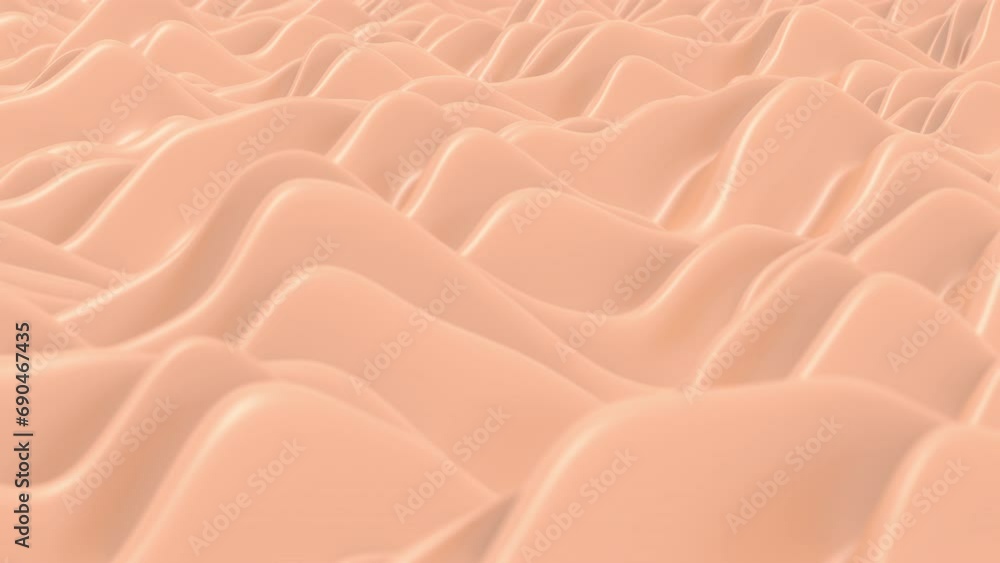 Peach fuzz Pantone Color year 2024, 3d abstract flow background ...