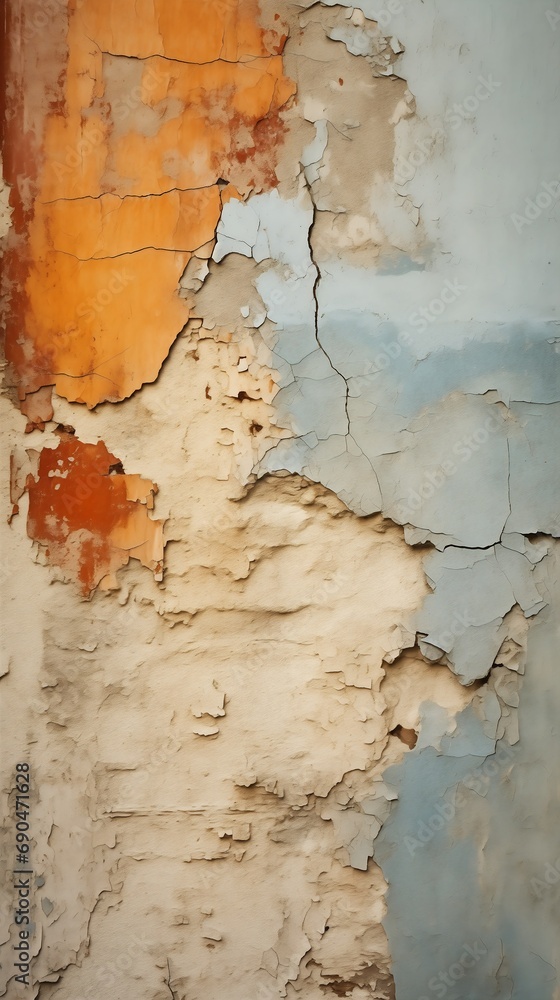 wall peeling paint clock cinnamon skin color portrait influential ...