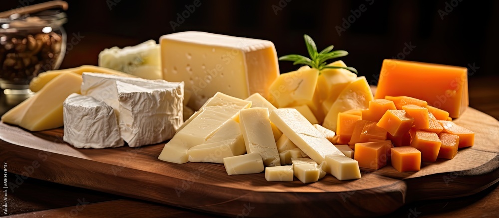 Fresh kasar cheese, also known as taze kasar peyniri, alongside sliced ...