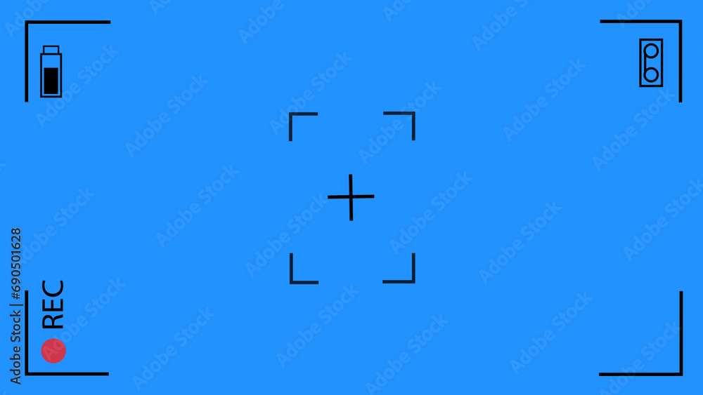 Camera mobile recording screen overlay animation with chroma key. DSLR ...