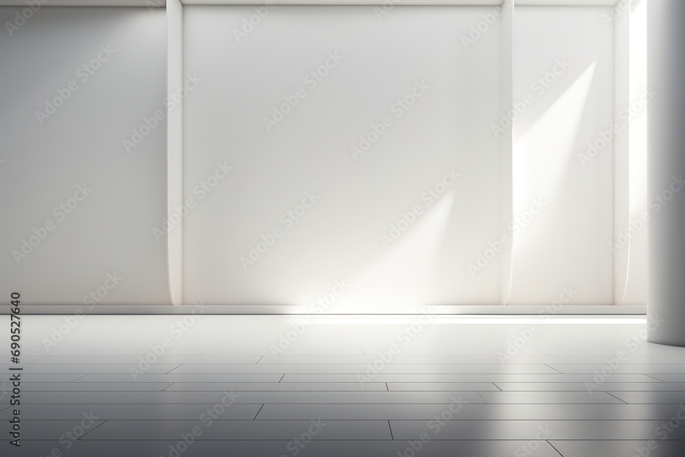 Elegant mock up with striking lighting and shadows and a cozy ...