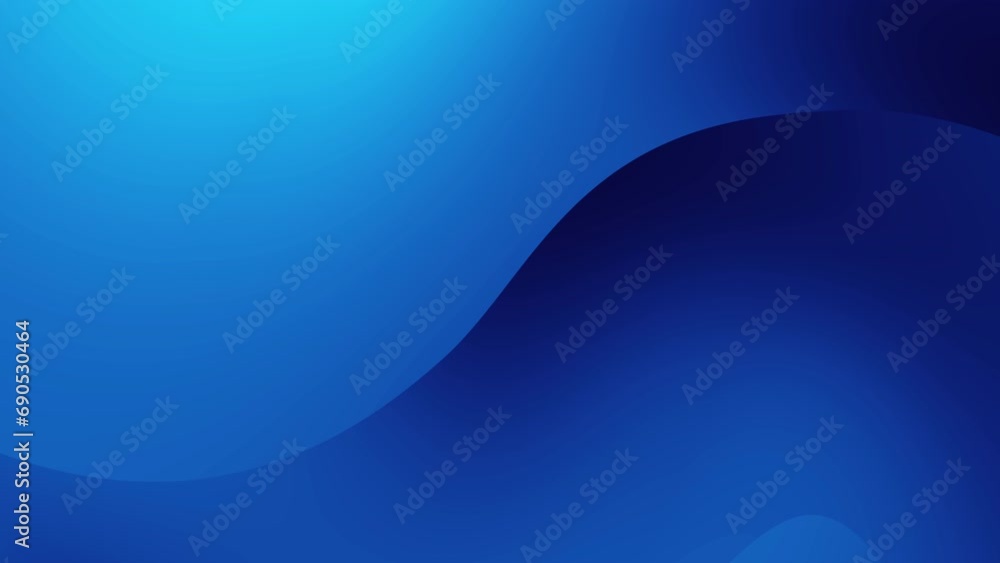Smooth blue gradient background with waves. Seamless looping animation ...