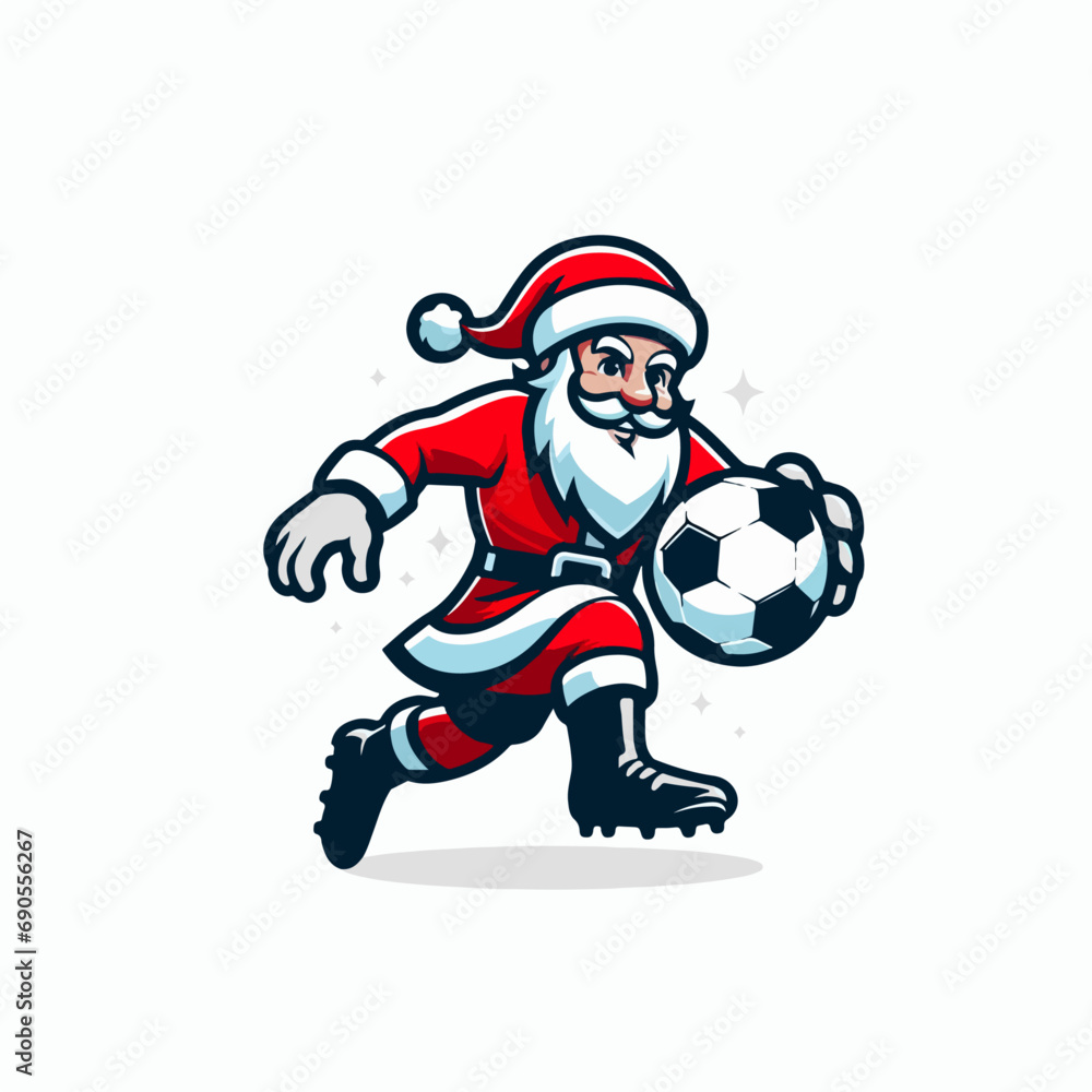 santa claus cartoon illustration of santa claus logo, santa claus ...