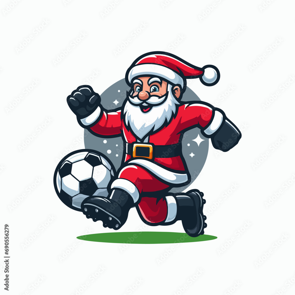santa claus cartoon illustration of santa claus logo, santa claus ...