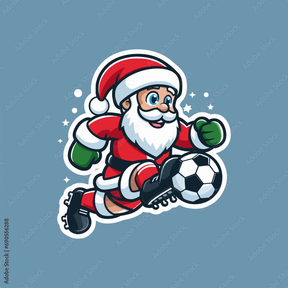 santa claus cartoon illustration of santa claus logo, santa claus ...