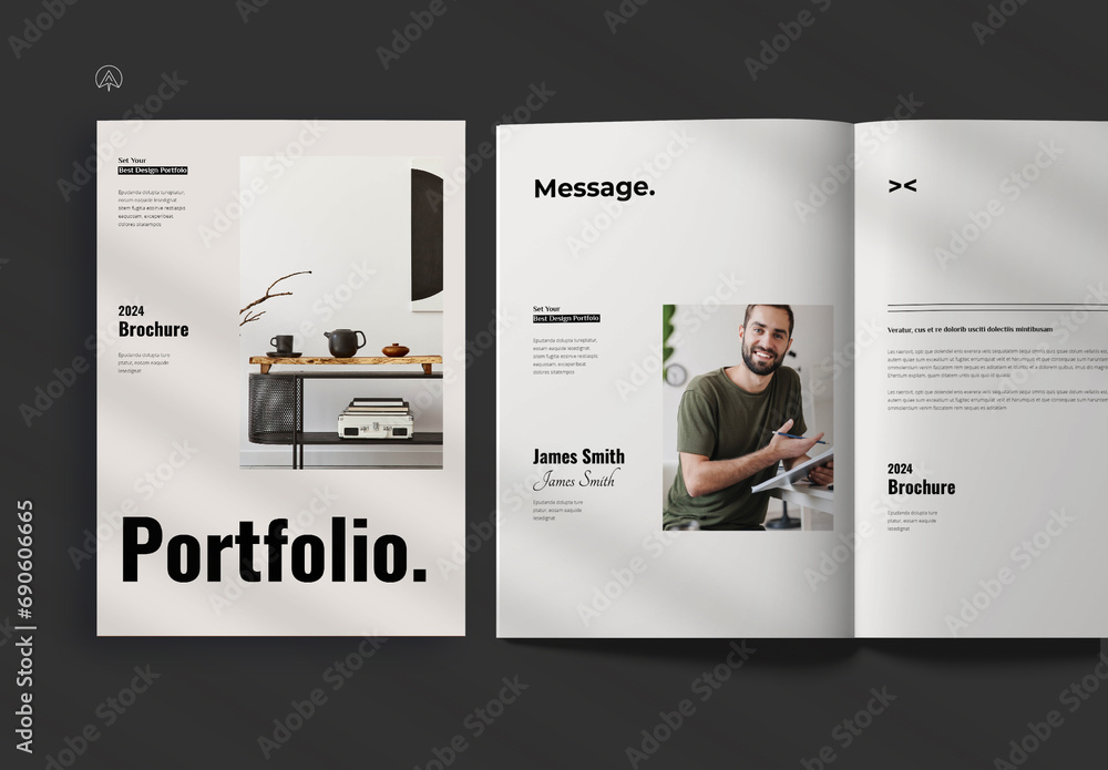 Portfolio Brochure Template Stock Template Adobe Stock