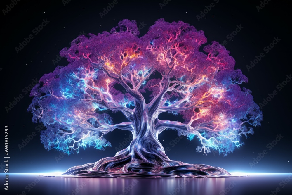 Beautiful illustration of magic tree of life, sacred symbol. Personal ...